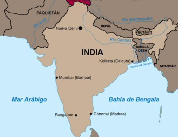Mapa Do Rio Indo E Ganges
